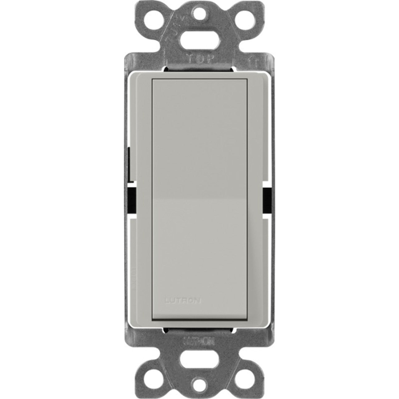 Lutron SC-1PS-PB Diva Single Pole 15A 120/277V Switch, Pebble Finish ...