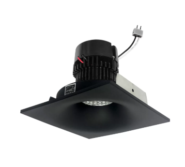 NORA Lighting NPRLV-4SNB40XBB 4" Pearl Low Voltage LED Square Bullnose ...