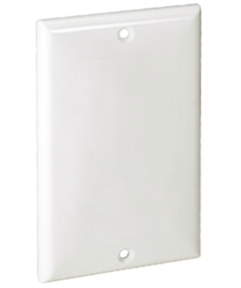Orbit OPM13-W 1-Gang, Blank (Box Mount) Mid-Size Lexan Wallplates White ...