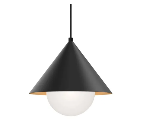 Alora Mood PD485214MBOP Remy 1 Light 13.5 inch Matte Black Pendant ...