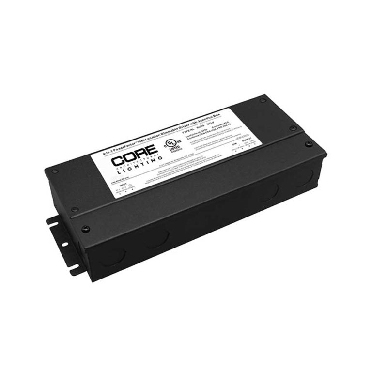 Core Lighting PSRX-60W-12V-UNV Class 2, 4-in-1 Dimmable Driver with ...