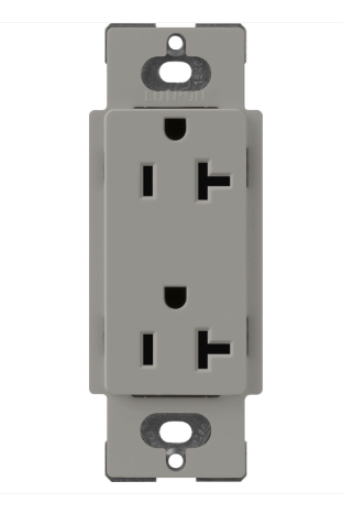 Lutron SCR-20-CS Claro 20A Duplex Receptacle | BuyRite Electric