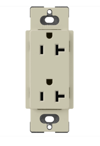 Lutron SCR-20-CY Claro 20A Duplex Receptacle | BuyRite Electric