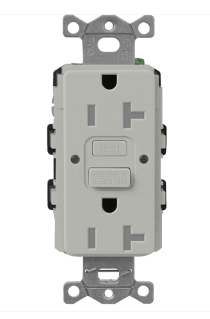 Lutron SCR-20-GFST-PB Claro 20A GFCI Receptacle - Tamper Resistant ...