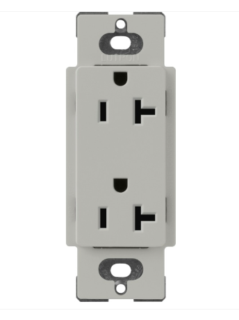 Lutron SCR-20-PB Claro 20A Duplex Receptacle | BuyRite Electric