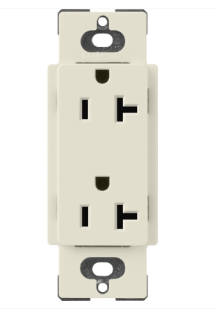 Lutron SCR-20-PM Claro 20A Duplex Receptacle | BuyRite Electric