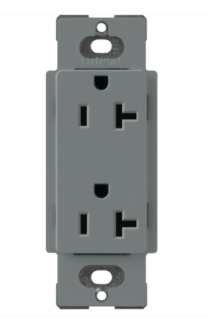 Lutron SCR-20-SL Claro 20A Duplex Receptacle | BuyRite Electric