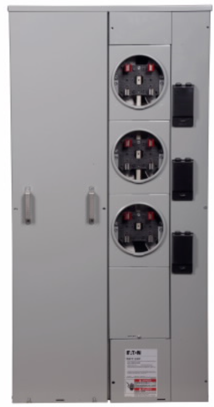 Eaton 1MP3124R 120/240 VAC 400 Amp 1-Phase 3-Wire 3-Socket Aluminum Ri ...