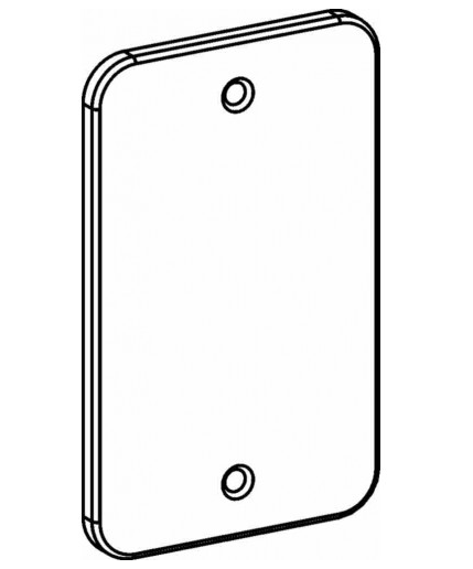Orbit WHBC-B 3/16” Raised, Utility Box Blank Cover | BuyRite Electric