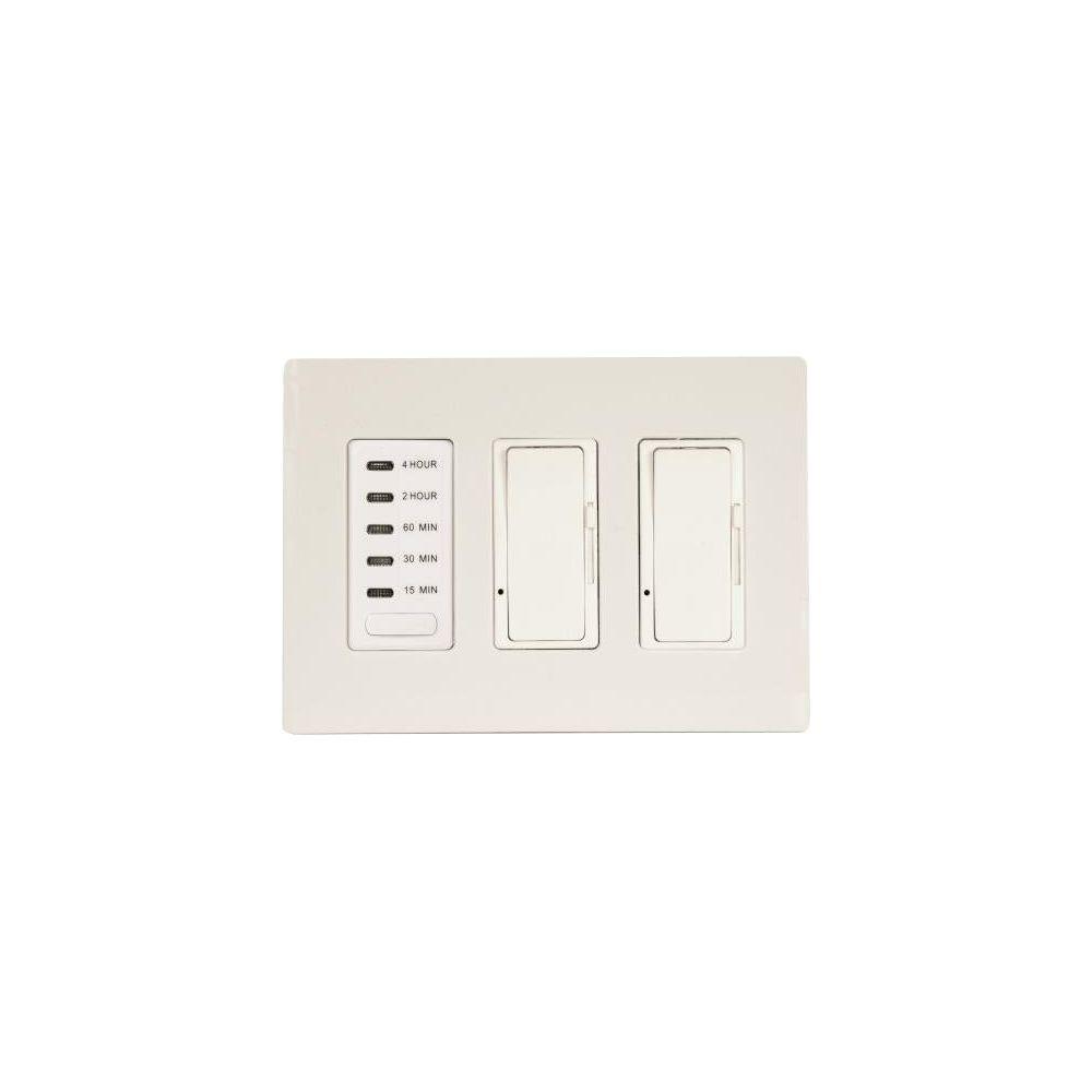 Eurofase EFSWTD2 Two Digital Dimmer and One Digital Timer with White ...