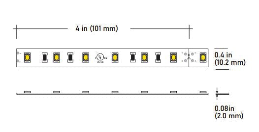Core Lighting LSM25-35K-PF-24V LED 2.2W Indoor Flexible Strip length ...