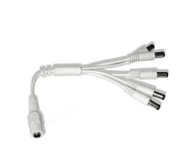 Diode LED DI-0707-25 5-Way DC Splitter Cable (25 Pack), White Finish ...