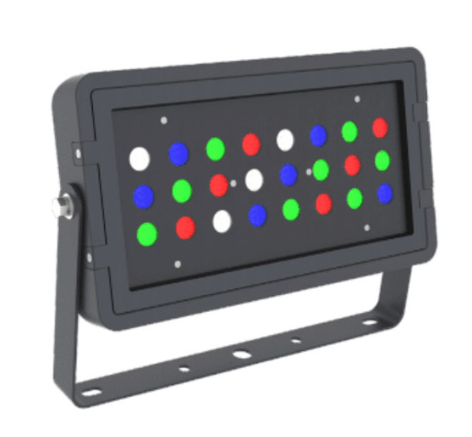 Westgate Lighting DMX-FLS-72W-RGBW-BT-BK LED DMX 512 Compatible RGBW ...