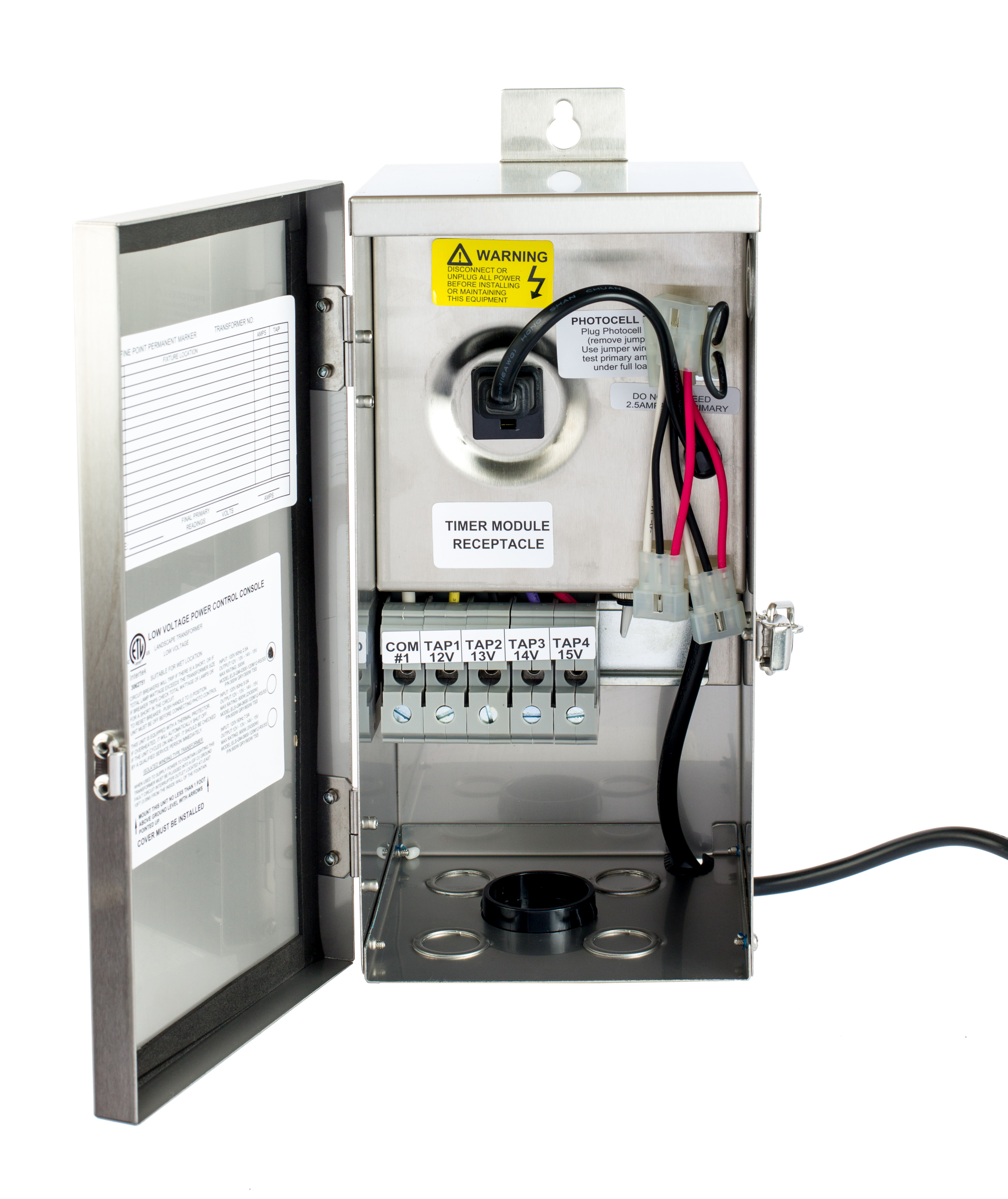 EMCOD EMT300SS-E 300W Magnetic Non Dimmable Transformer, Stainless ...