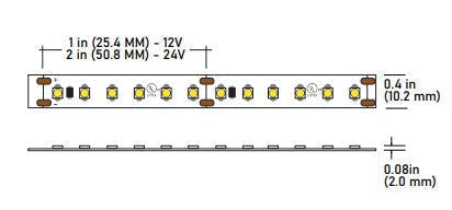 Core Lighting LSE-300-30K-16FT-24V Eco Series Indoor Flexible LED Strip ...