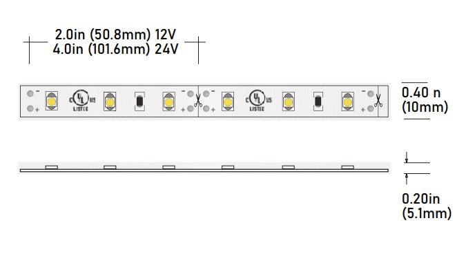 Core Lighting LSMW15-24K-PF-24V-HR95 1.5W Outdoor Flexible LED Strip ...