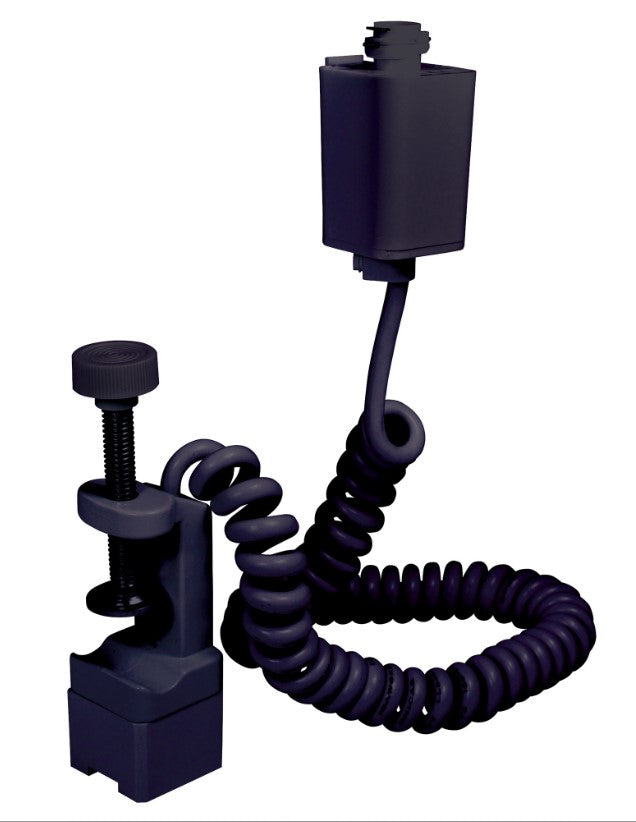 Nora Lighting NT-364CB Fixture clamp with curly cord, 1 or 2 circuit ...