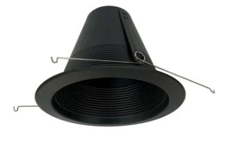 Nora Lighting NTM-713BBAL 6" Air-Tight Aluminum Baffle Cone w/ Flange ...