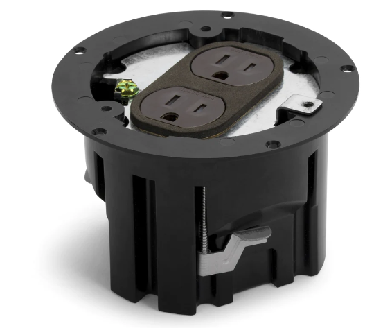 Lew Electric PBR-1 1 Duplex Round Plastic Floor Box- No Cover | BuyRite ...