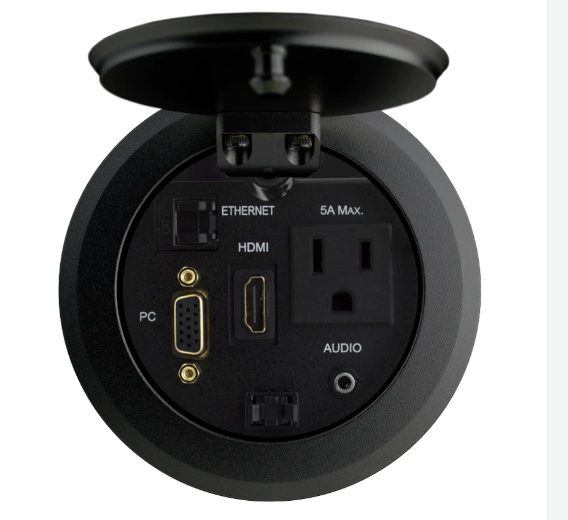 Lew Electric RTBUS-11B Round Table Box W/ Flip Lid & 1 Power | BuyRite ...