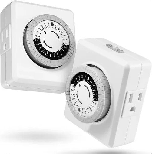 ABBA Lighting USA TM02 Timer Heavy Duty PVC Body White Finish ...