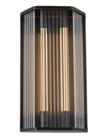 Alora Lighting WV339216UBCR Sabre 15.75 inches Tall Clear Ribbed LED ...